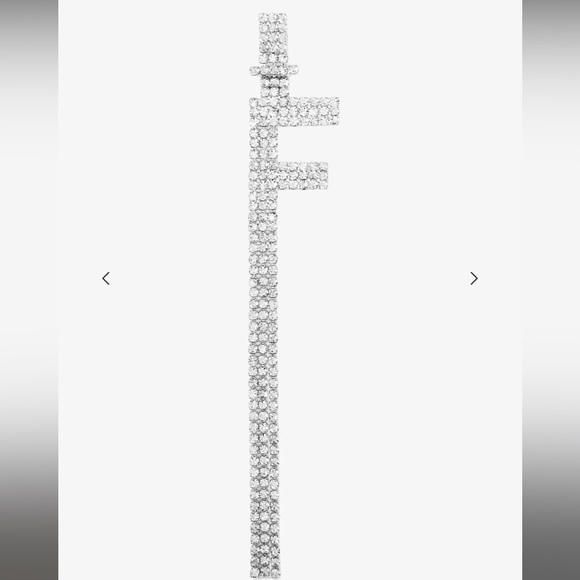 Retrofete | Jewelry | Retrofete Alphabet Earring In Letter F | Poshmark